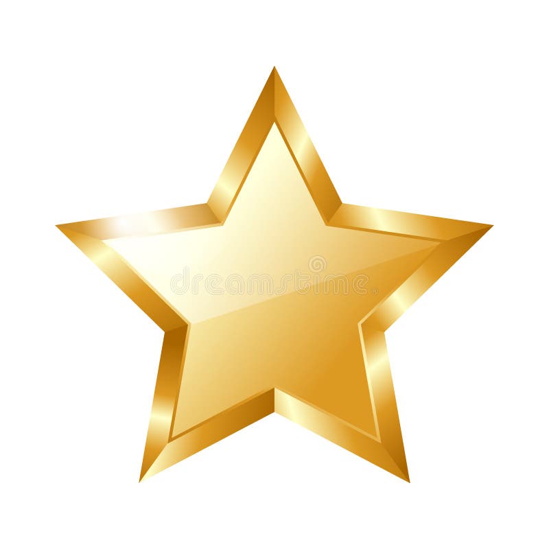 Golden Star Quality Mark Best Product Merit Award Stock Vector ...
