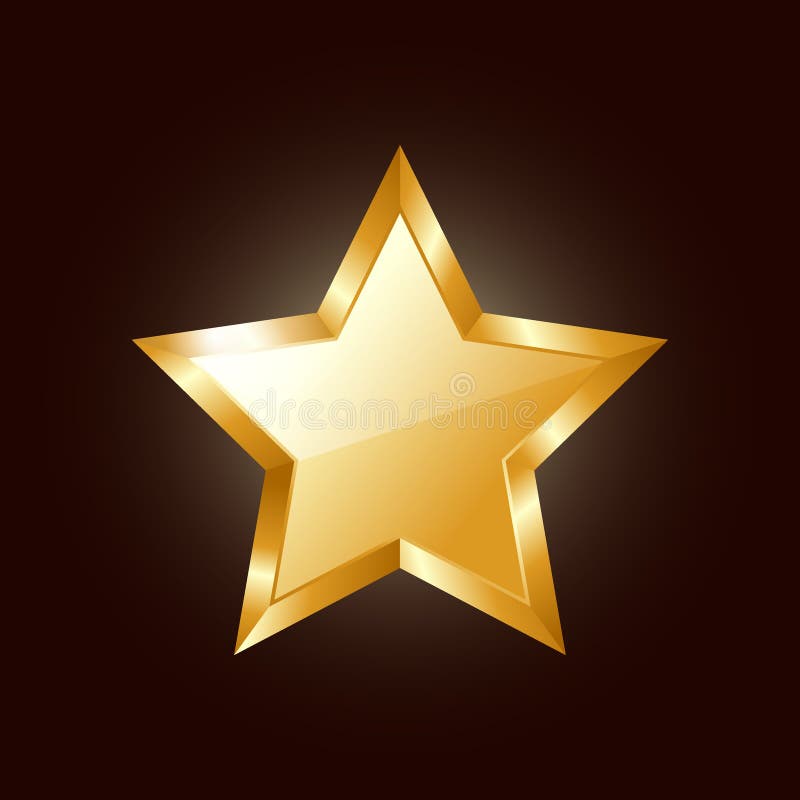 Golden Star Quality Mark Best Product Merit Award Stock Vector ...