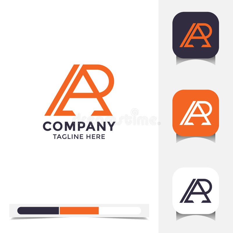 Logo Design of Abstract Initial AR Stock Vector - Illustration of ...