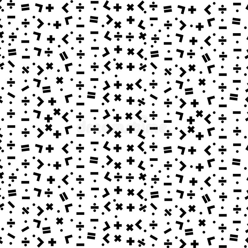 Minimal Math Icon Pattern Stock Illustrations – 387 Minimal Math Icon ...