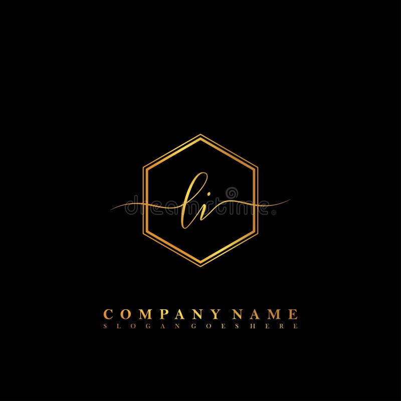 Initial Letter LI Beauty Handwriting Logo Vector Stock Vector ...