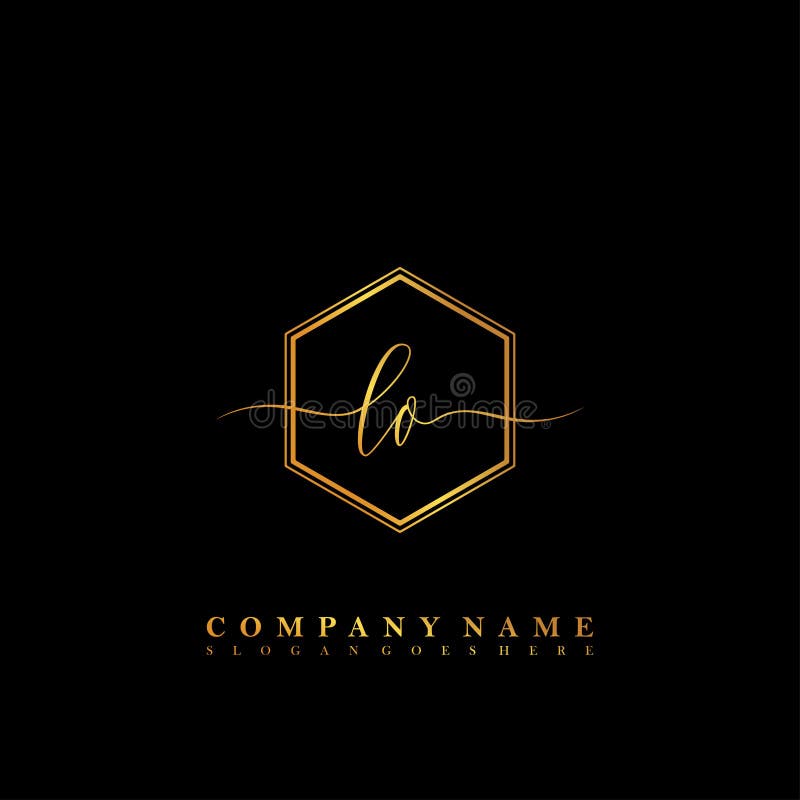 Initial Letter LO Beauty Handwriting Logo Vector Stock Vector ...