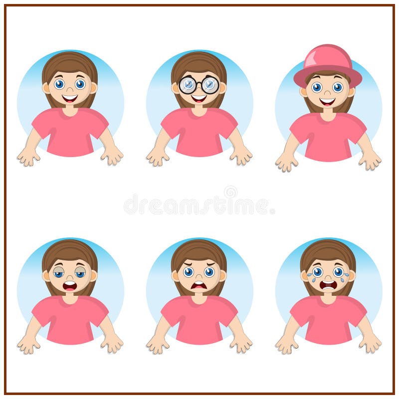 Lady Smile Frown Stock Illustrations – 24 Lady Smile Frown Stock ...