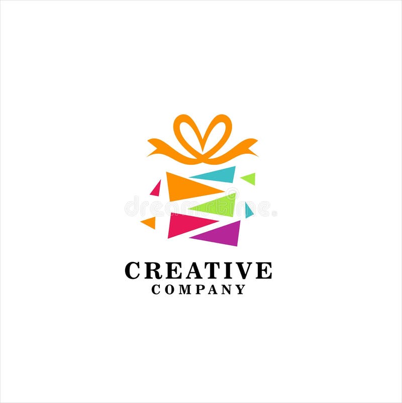 Gift Logo Vector, Icon, Emblem, Gift Shop Logo Design Concept, Creative ...