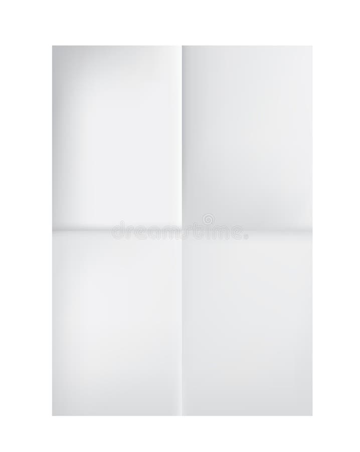 White folded paper stock vector. Illustration of element - 204626960