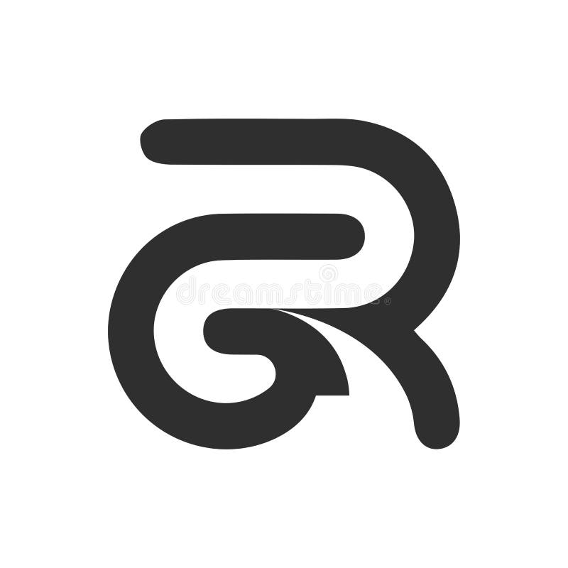 Initial Letter Gr Logo or Rg Logo Vector Design Template Stock Vector ...