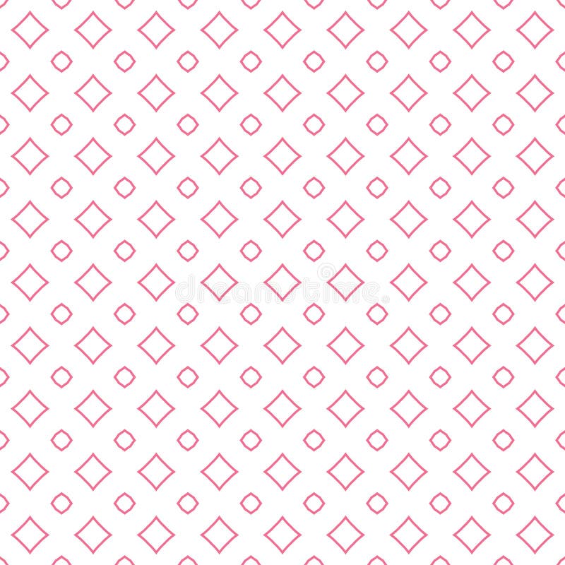 Geometric Circle Diamonds Object Vector Seamless Pattern. Color Texture ...