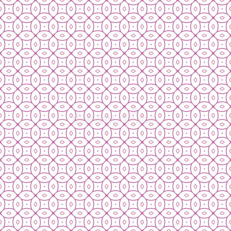 Abstract Geometric Round Circle Fence Vector Seamless Pattern. Color ...