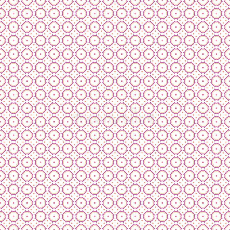 Outline Round Dots Vector Modern Ornament Seamless Pattern. Colors ...