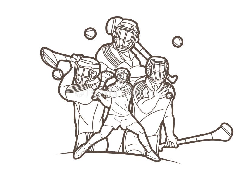 Hurley Hurling Stock Illustrations – 196 Hurley Hurling Stock ...