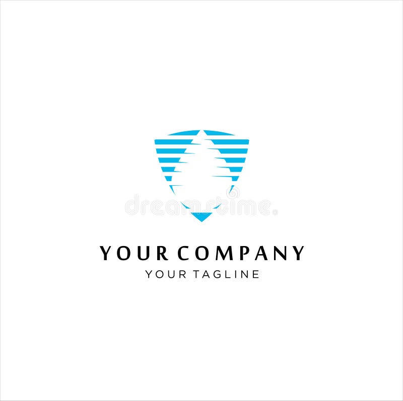 Waterproof Water Shield Logo Template Stock Vector - Illustration of ...
