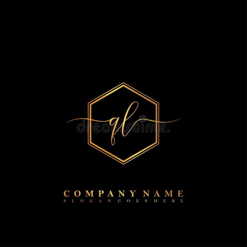 Initial Letter QL Beauty Handwriting Logo Vector Stock Vector ...