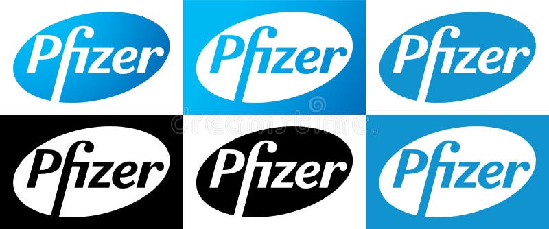 Pfizer Vector Logo - Latest Blue and Black Color Silhouette Set ...