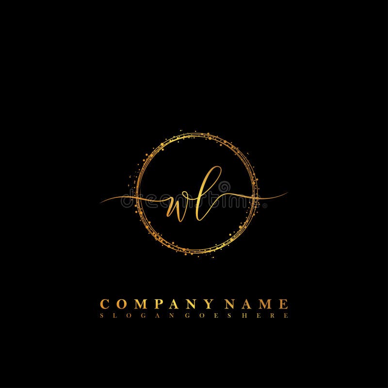 Initial Letter WL Beauty Handwriting Logo Vector Stock Vector ...
