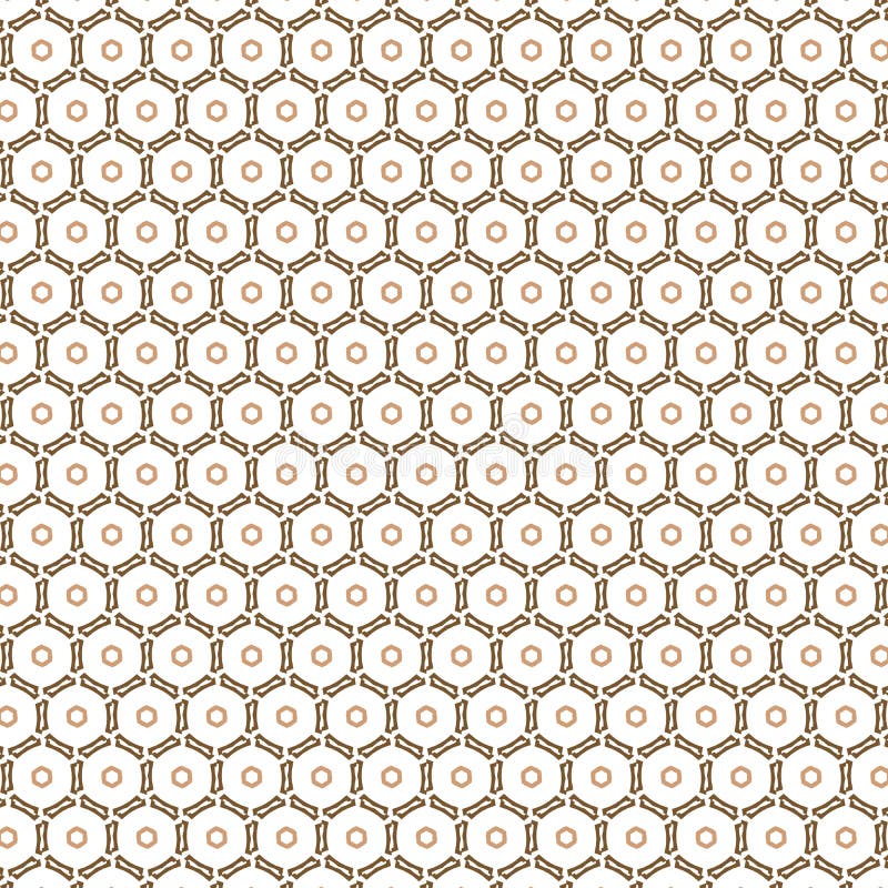 Outlined Dashed Hexagonal Dots Object Fabric Print Texture.Vector ...