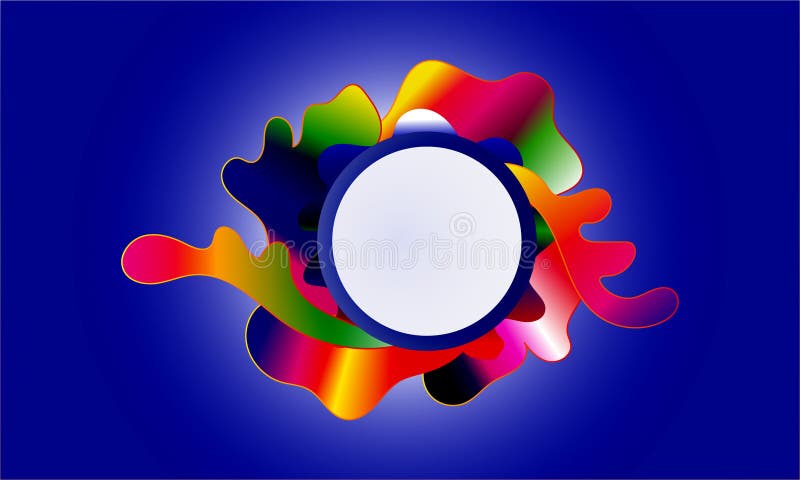 Background Paint Falling Rainbow Colors Stock Vector - Illustration of ...
