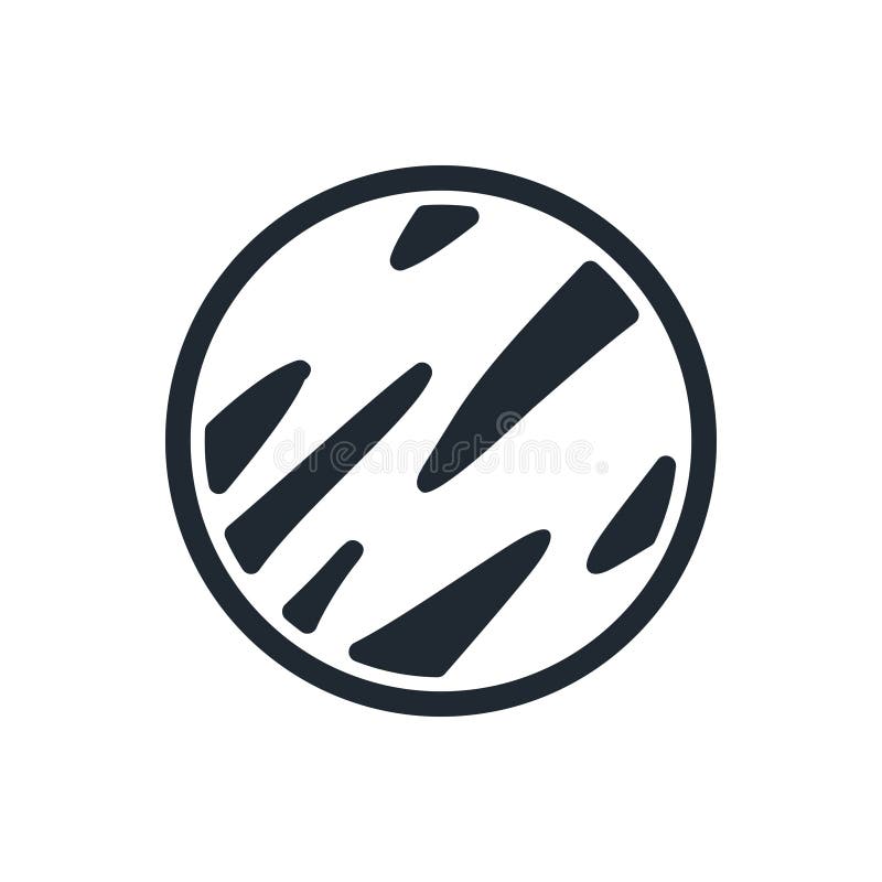 Planet Venus. Space Science Astronomy Icon Symbol Stock Vector ...