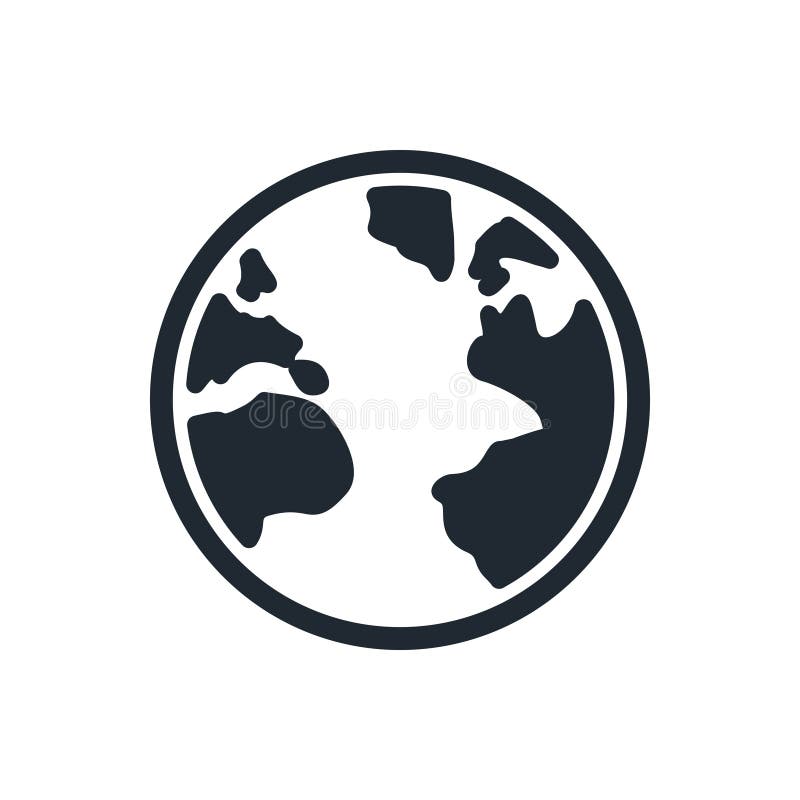 Planet Earth. Space Science Astronomy Icon Symbol Stock Vector ...