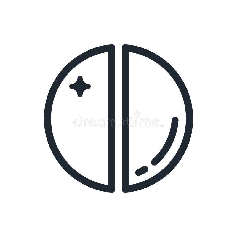 Half Moon Outline Stock Illustrations – 2,017 Half Moon Outline Stock ...