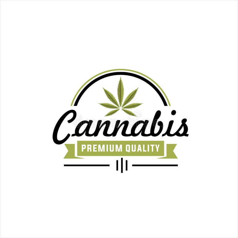 Cannabis and Marijuana Logo Design Elements. Vector Illustration and ...