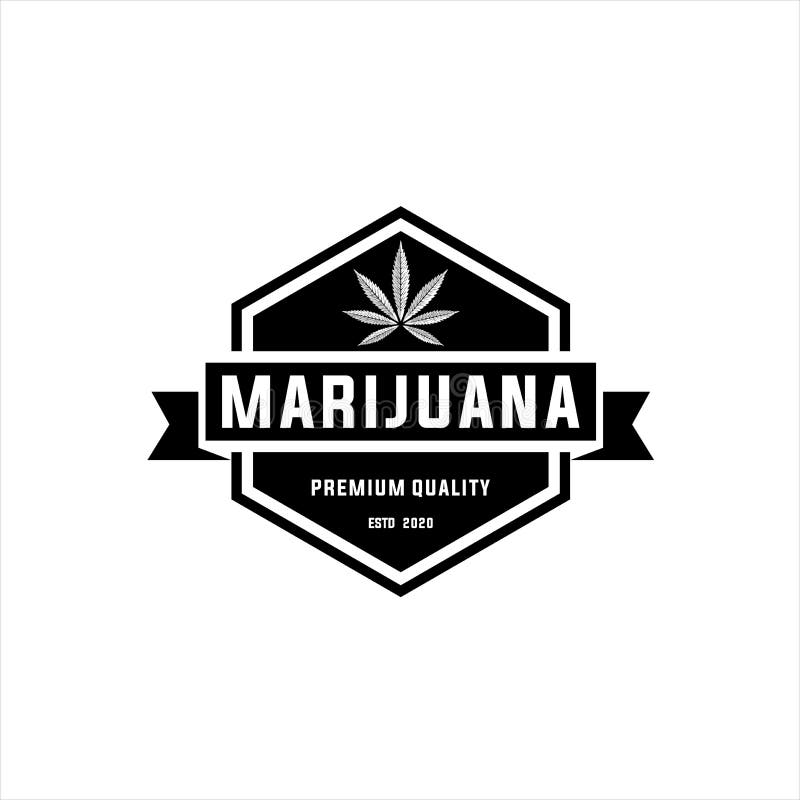 Cannabis and Marijuana Logo Design Elements. Vector Illustration and ...