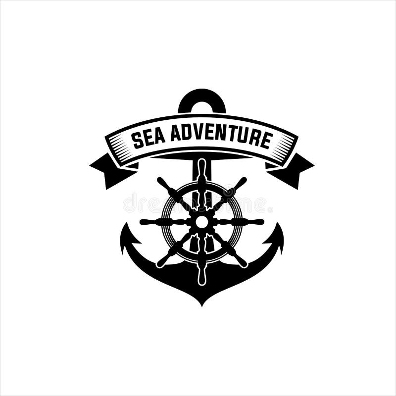 Nautical Logos Templates Set. Vector Object and Icons for Marine Labels ...