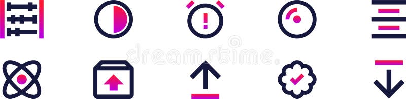 Simple web icons stock vector. Illustration of icons - 205580931