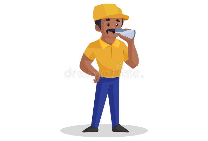 Construction Drinking Water Worker Stock Illustrations – 14 ...