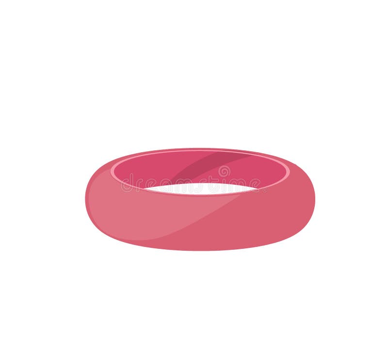 Pink bracelet. front view stock vector. Illustration of bracelets ...