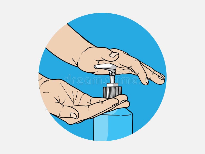 Pump Alcohol Gel Hand Sanitizer Alcohol-based Hand Rub. Rubbing Alcohol ...