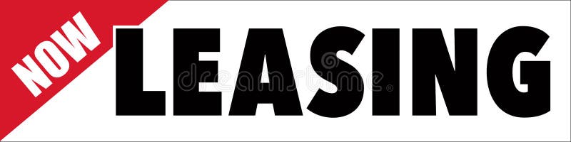 Now Leasing Banner for Apartment and Rental Managers Stock Vector ...