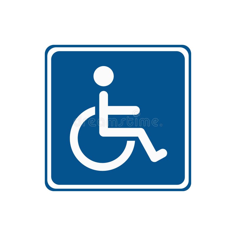 Handicap Parking Sign Wheelchair Sign Handicap Sign Isolated Vector ...