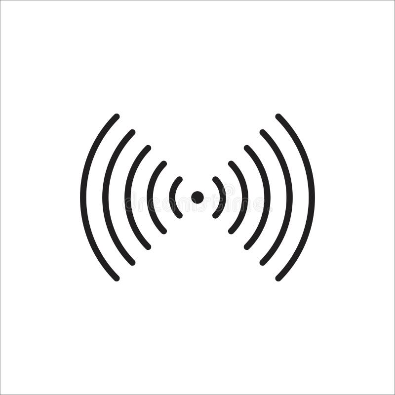 Wifi Signal Waves Radio Signal Waves Isolated Vector Stock Vector ...