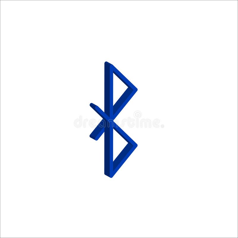3D Bluetooth Icon Isolated Vector Editorial Stock Image - Illustration ...