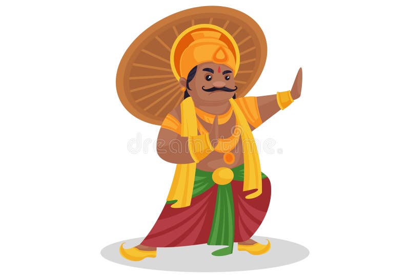 King Janaka Vector Cartoon Illustration Stock Vector - Illustration of ...