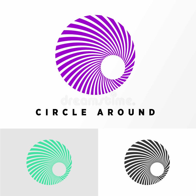 Circle Shape Design with Unique Lines that Can Be Used As Logo or ...