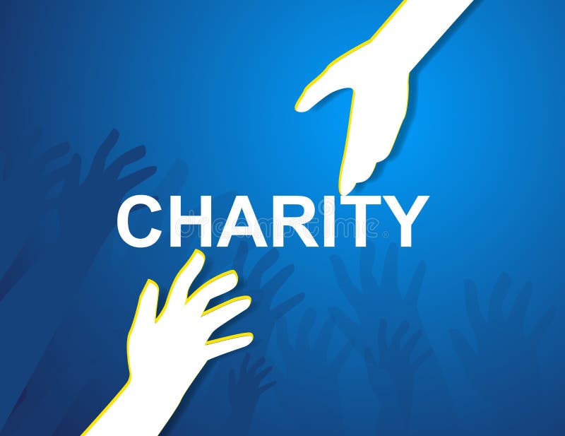 Helping Hands, Charity Background Design Stock Vector - Illustration of ...