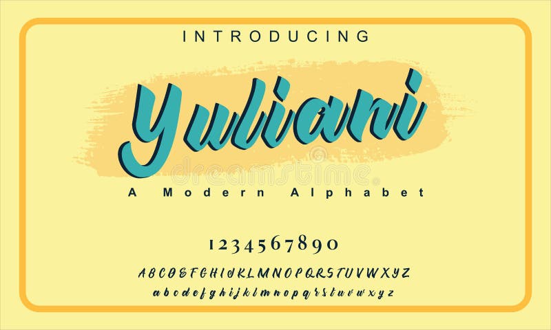 Yuliani Font Stock Illustrations – 1 Yuliani Font Stock Illustrations ...
