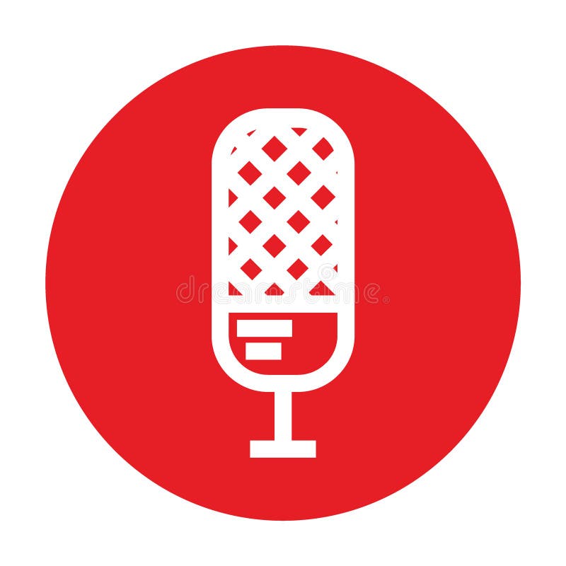 Silhouette of Square Pattern Head Microphone with Two Stripes for ...