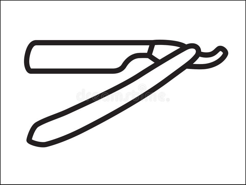 Barber Straight Edge Razor Silhouette Stock Illustrations – 694 Barber ...