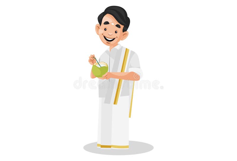 Vector Graphic Illustration of Tamil Man Stock Vector - Illustration of ...
