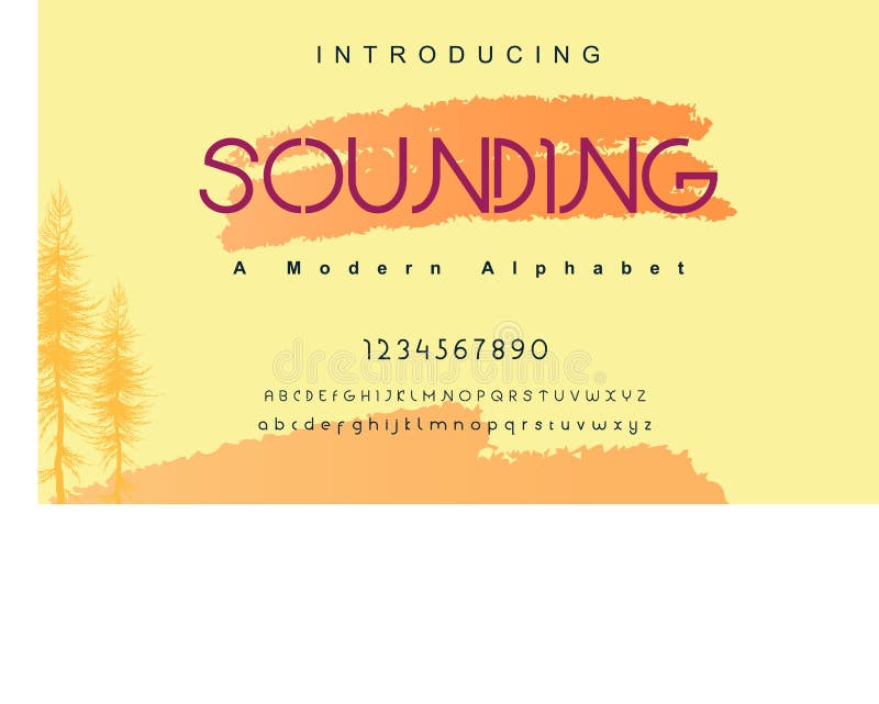 Sounding Font. Abstract Sport Modern Alphabet Fonts Stock Vector ...
