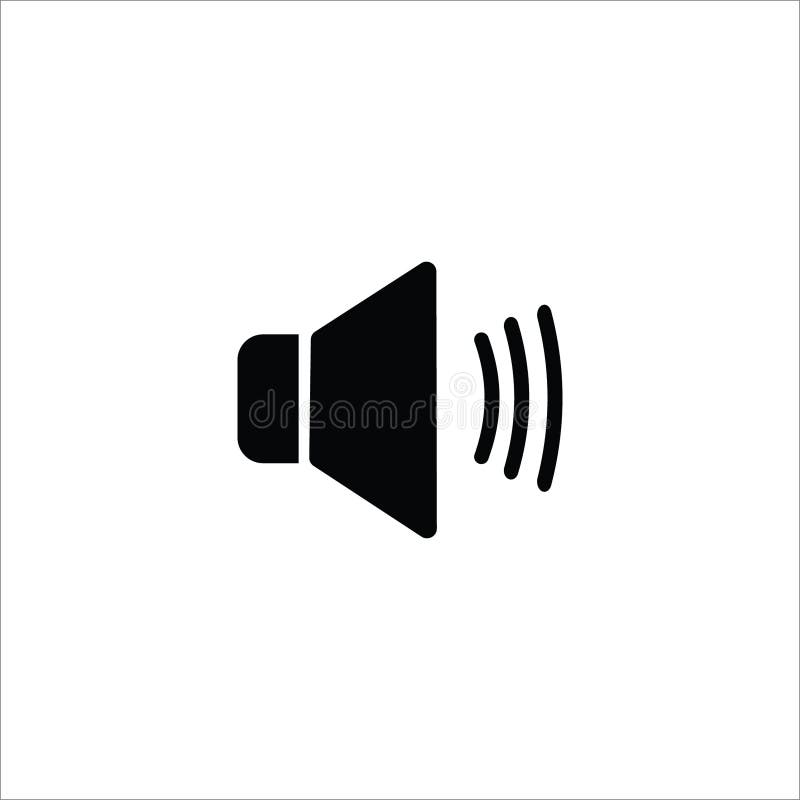 Sound Power Button Vector Icon Stock Vector - Illustration of media ...
