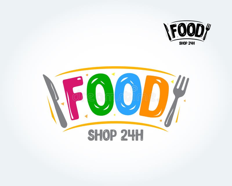 Food Studio with Colorful Digital Concept Logo Vector, Icon, Element ...