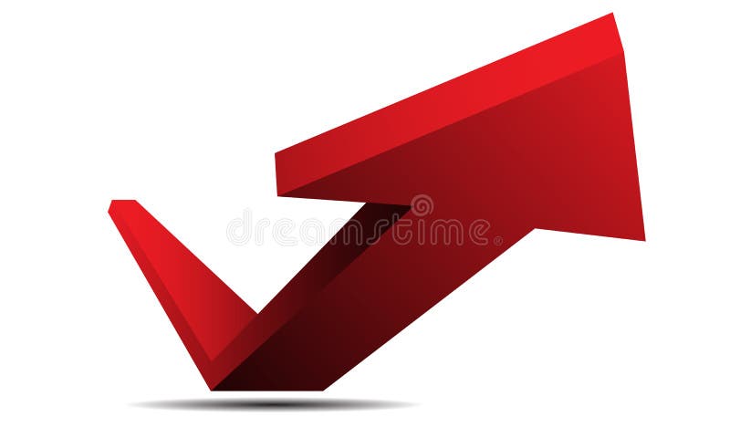Reflect Arrow stock vector. Illustration of direction - 6275024