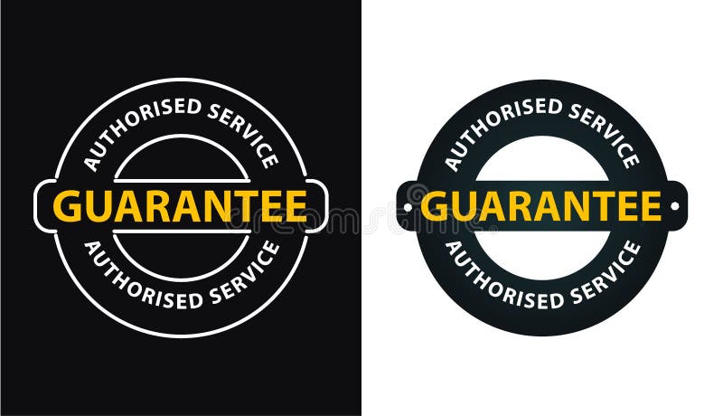 Authorized Service Guarantee Vector, Service Related Illustration ...