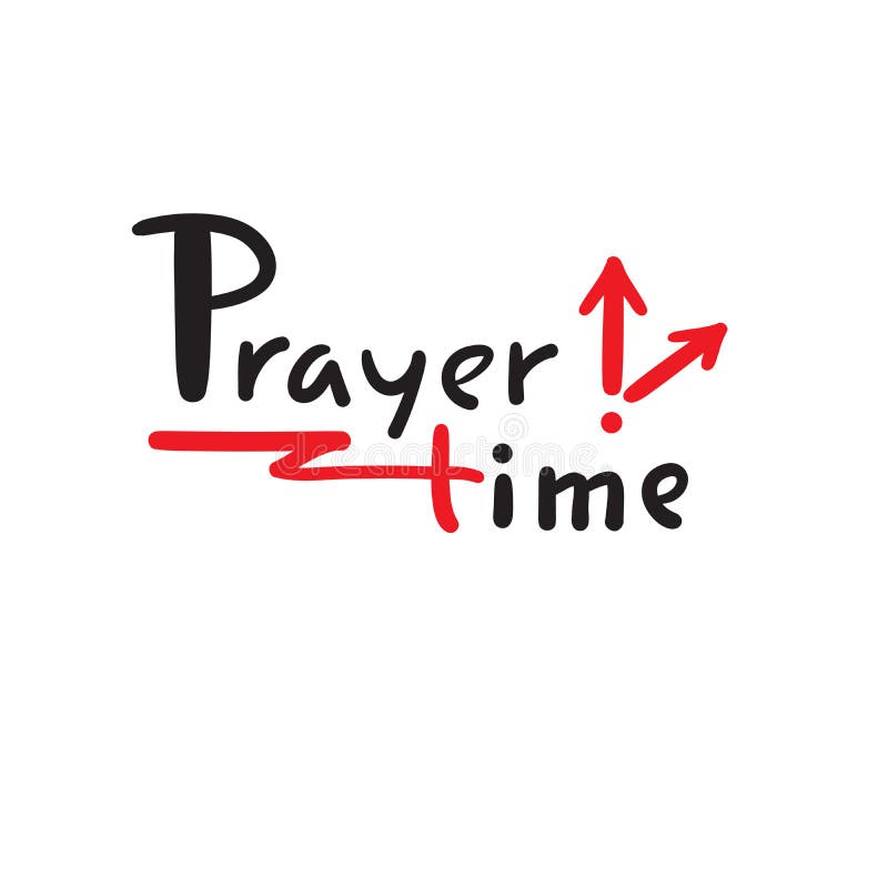 Prayer Time, Clock, Watch Black Circle Icon. Concept of UI Design ...