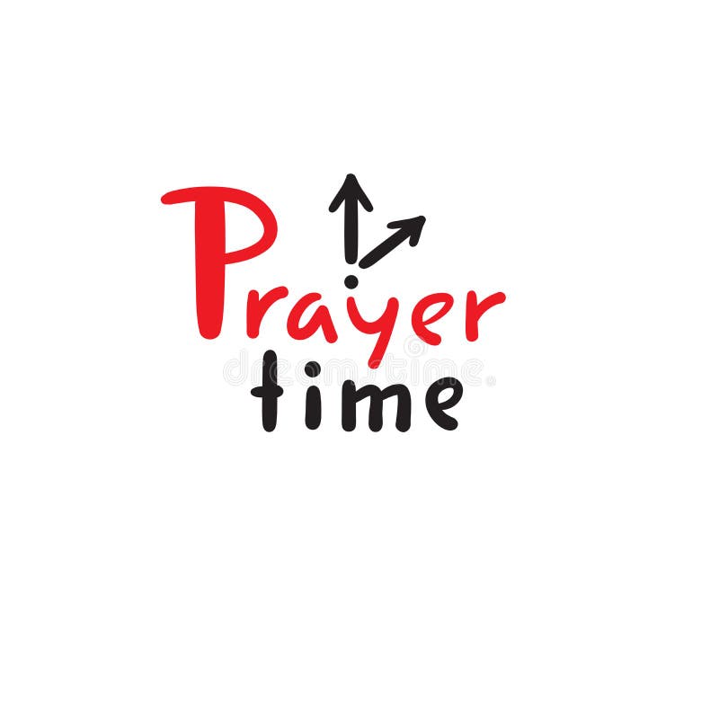 Prayer Time, Clock, Watch Icon. Concept of UI Design Elements. Digital ...