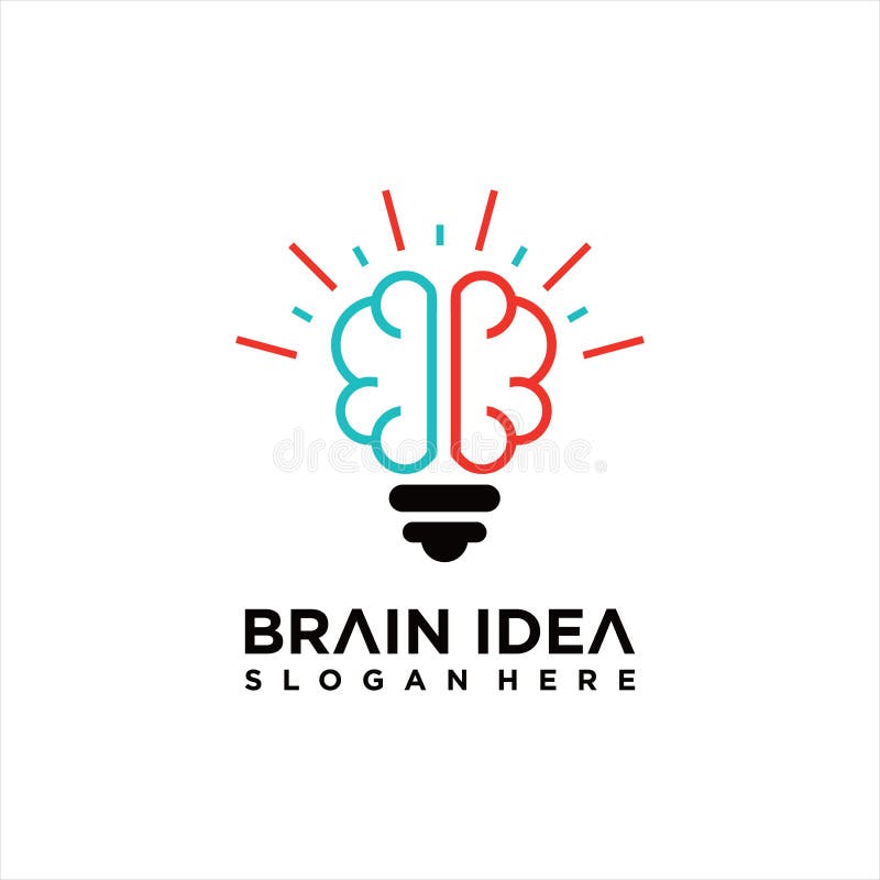Brain Idea Logo Design Vector, Creative Bulb Brain Logo Design Temptate ...