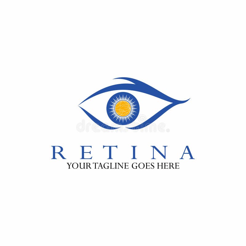 Logo, Design, Vector, Eye Shape Drawing with the Concept of the Retina ...